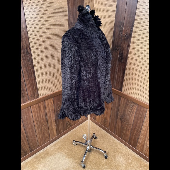 Zuki | Jackets & Coats | Zuki Designer Made In Canada Dyed Black Knit ...
